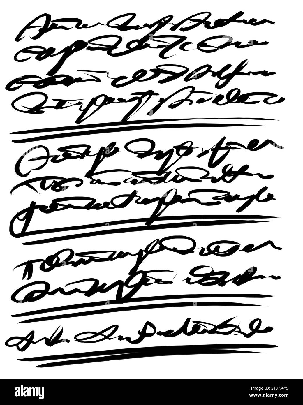 Abstract handwritten text, notes, scribbles Stock Photo - Alamy