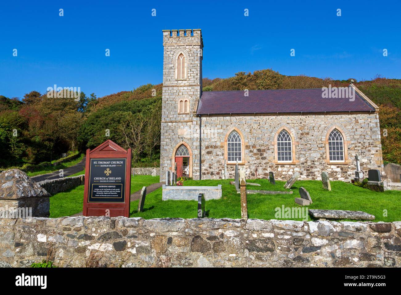 St. Thomas's Churh, Church Bay, Rathlin Island, County Antrim, Northern ...