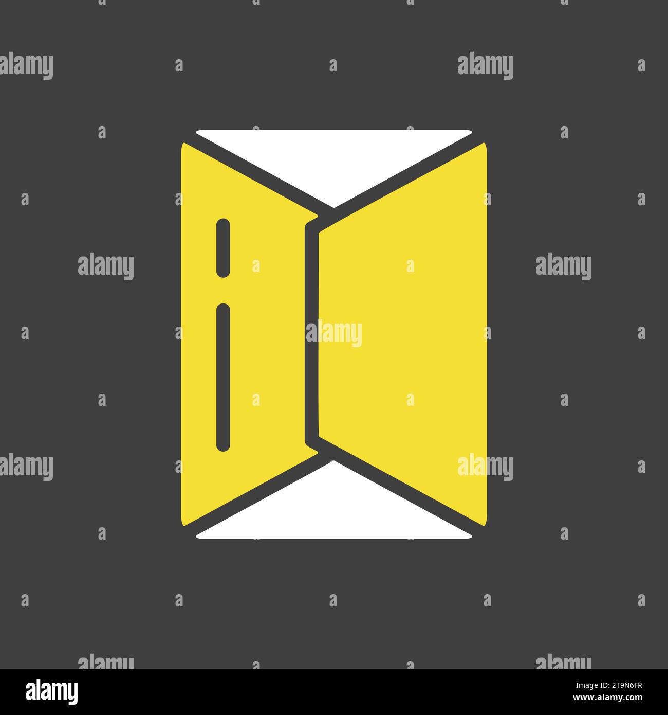 Block of butter package vector on dark background icon. Dairy product ...