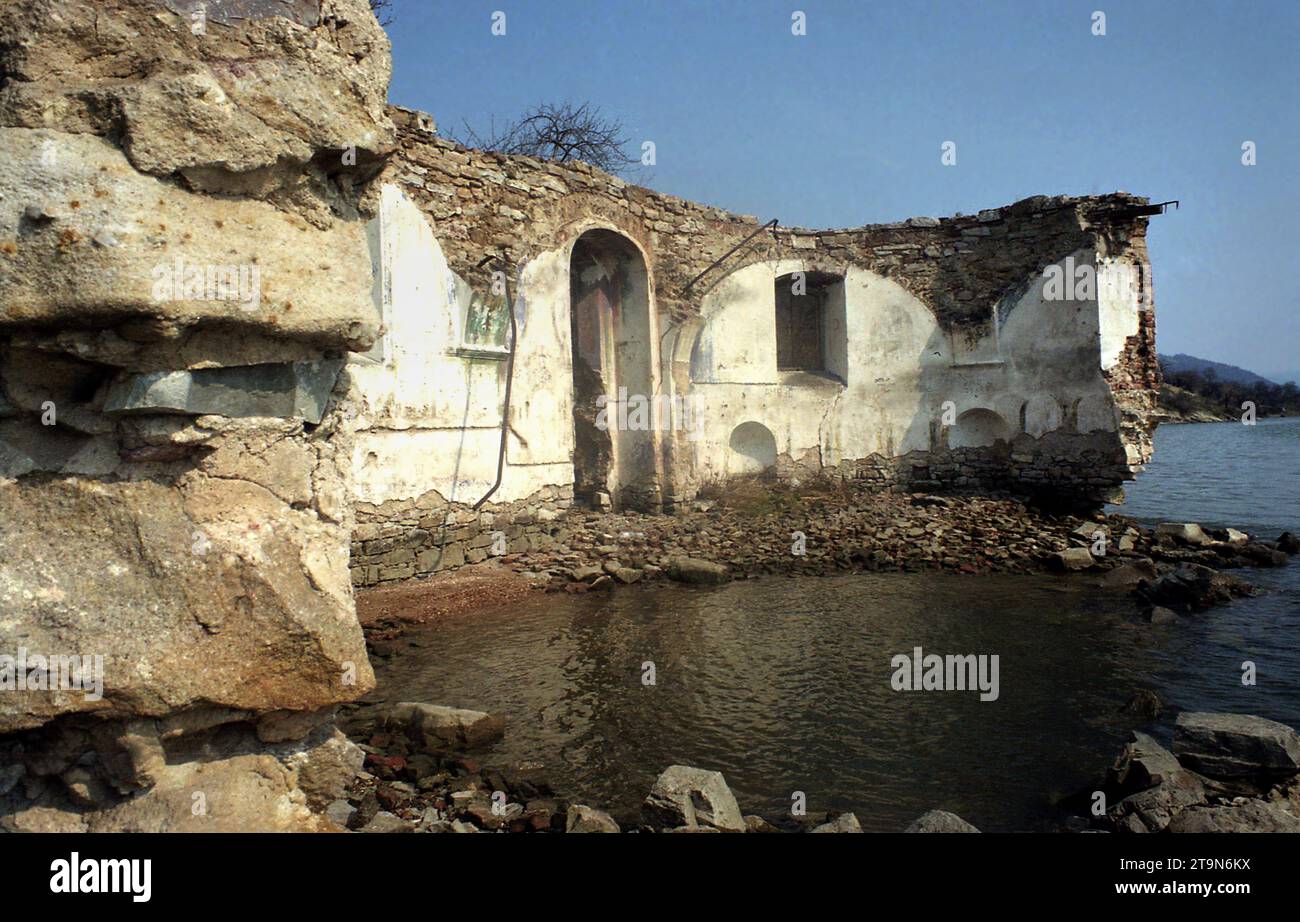 Svinita, Mehedinți County, Romania, 2004. The ruins of the Christian ...