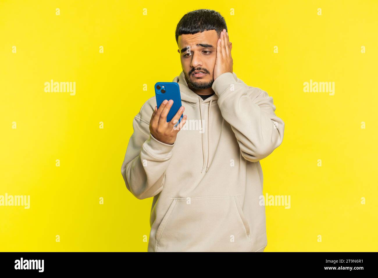 Sad displeased arabian man hi-res stock photography and images - Alamy