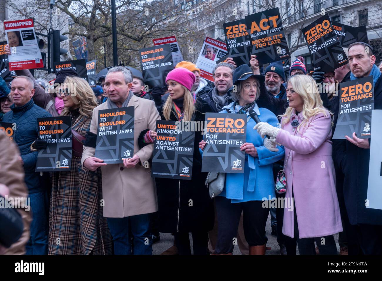 Whitehall, London, UK, 26th November 2023 Solidarity March Against Anti ...