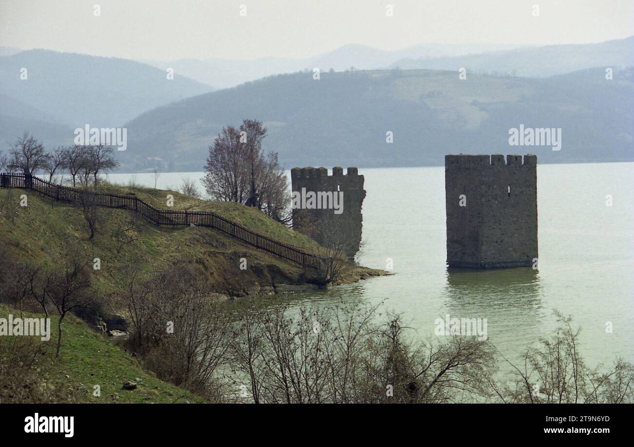 Svinita, Mehedinți County, Romania, 2004. The ruins of the medieval ...
