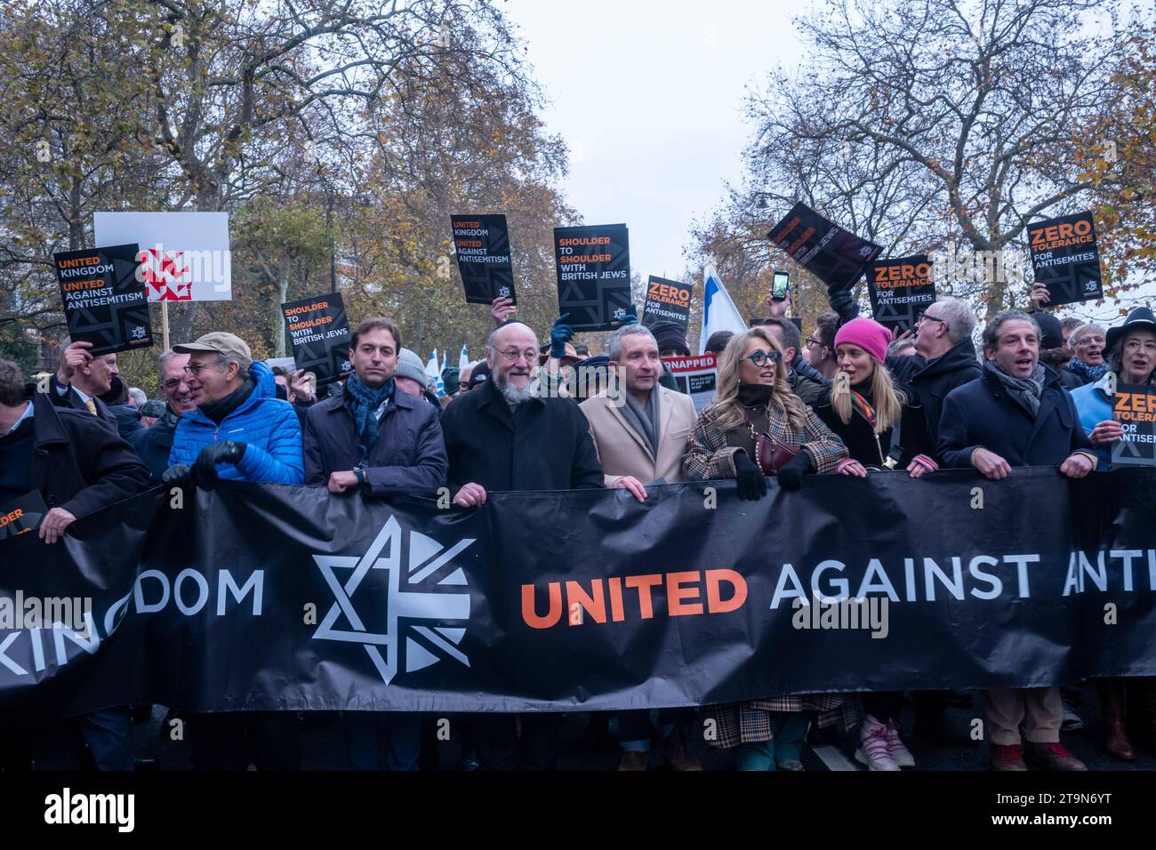 Whitehall, London, UK, 26th November 2023 Solidarity March Against Anti ...