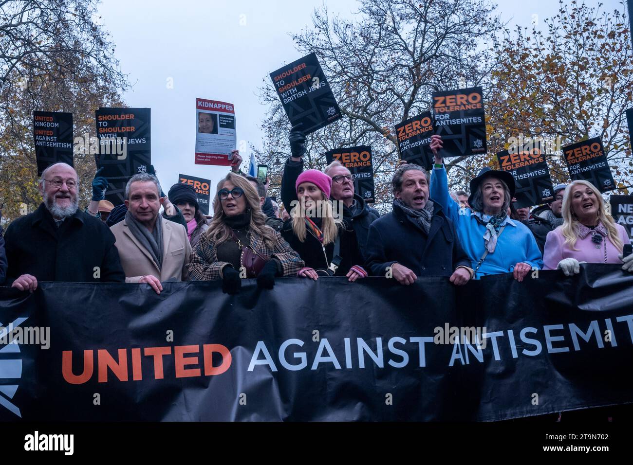 Whitehall, London, UK, 26th November 2023 Solidarity March Against Anti ...