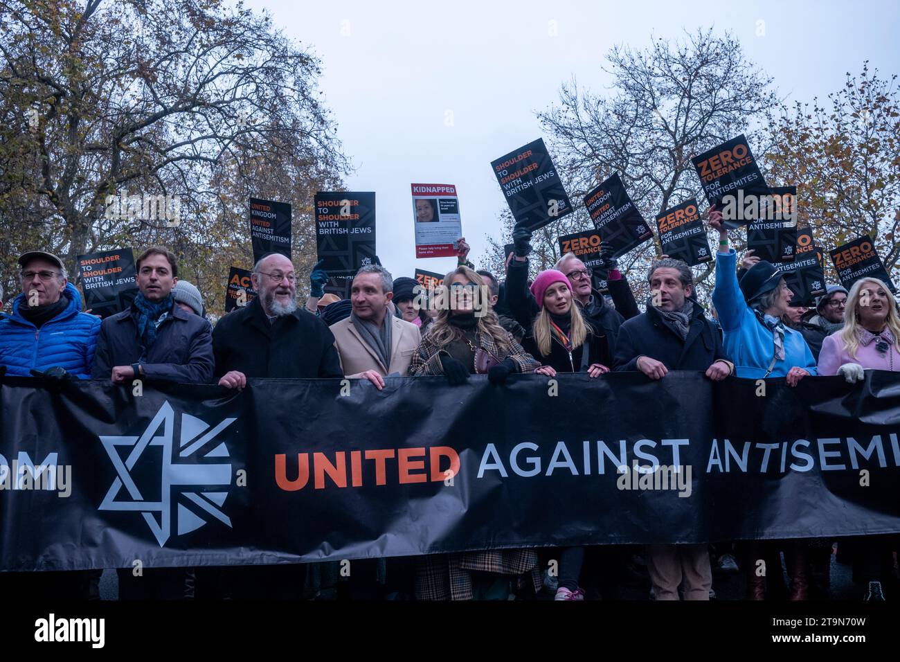 Whitehall, London, UK, 26th November 2023 Solidarity March Against Anti ...