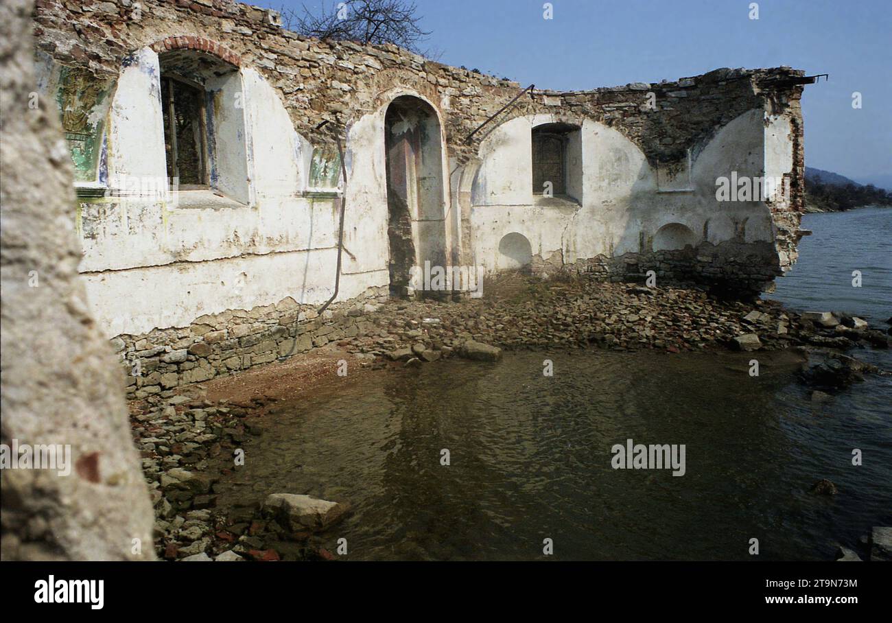 Svinita, Mehedinți County, Romania, 2004. The ruins of the Christian ...