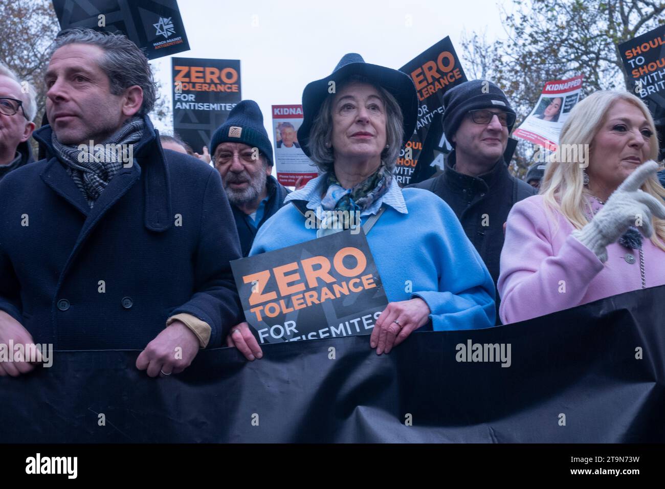 Whitehall, London, UK, 26th November 2023 Solidarity March Against Anti ...