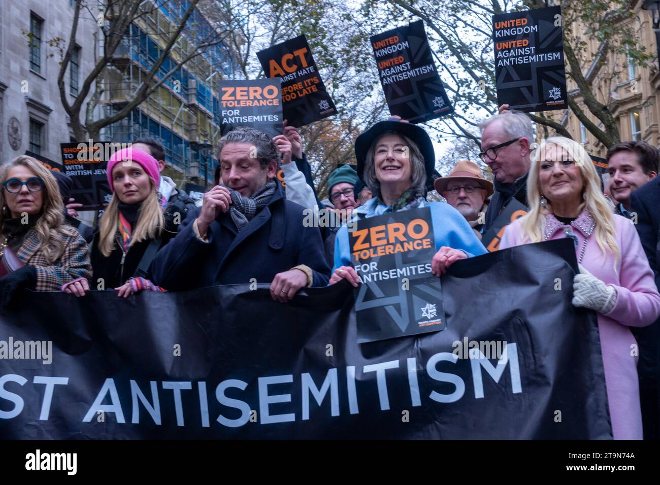 Whitehall, London, UK, 26th November 2023 Solidarity March Against Anti ...