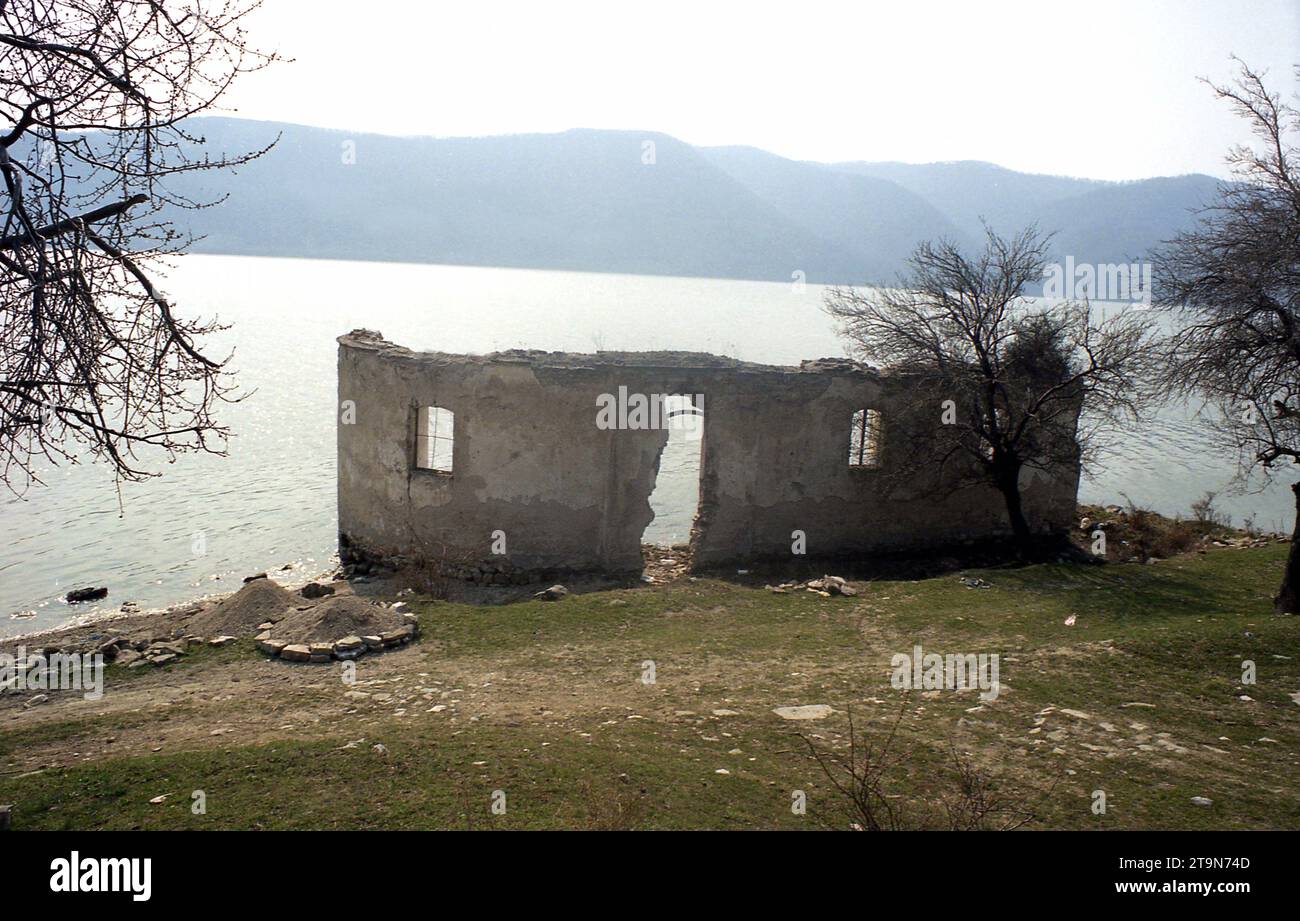 Svinita, Mehedinți County, Romania, 2004. The ruins of the Christian ...