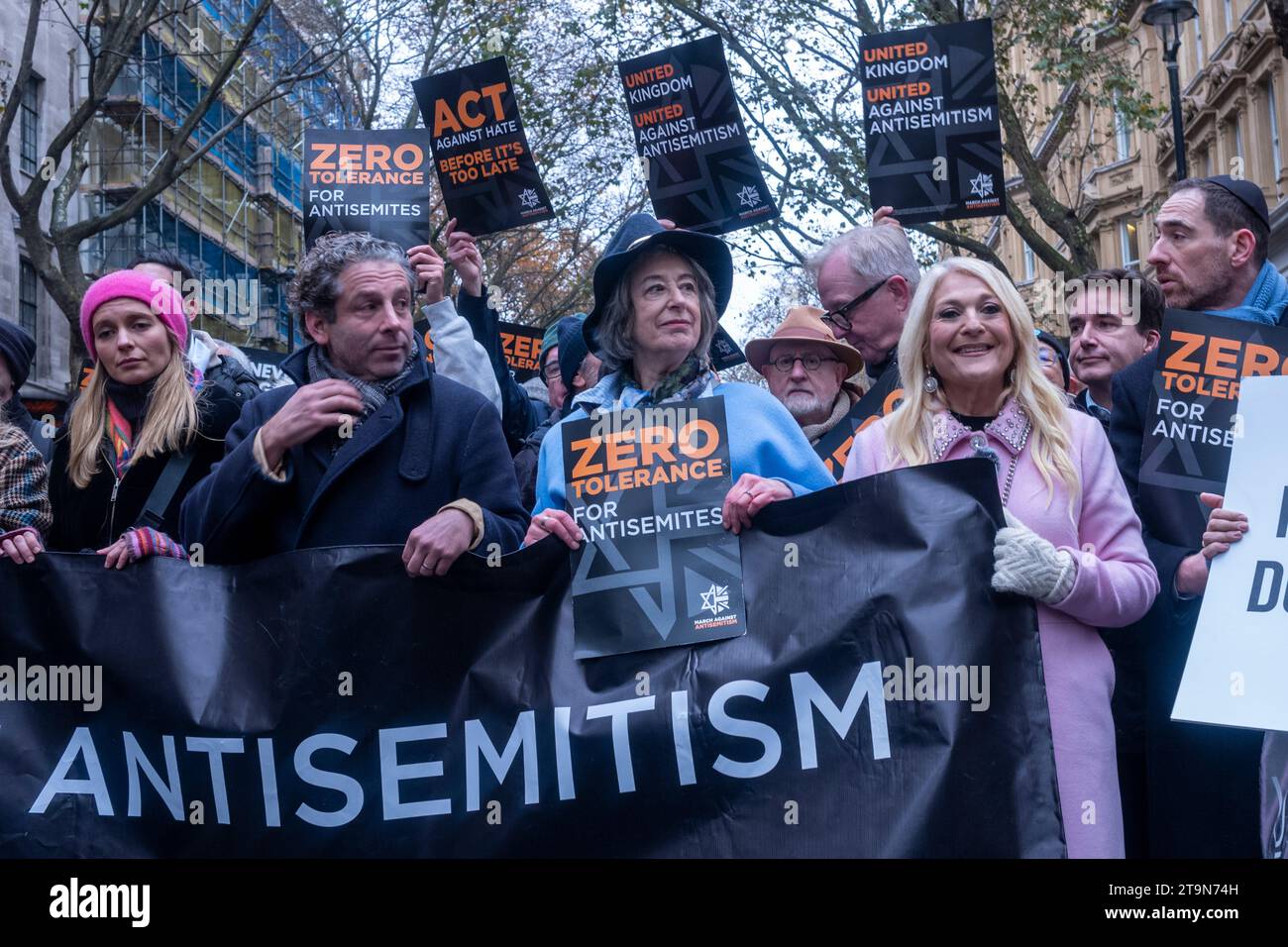 Whitehall, London, UK, 26th November 2023 Solidarity March Against Anti ...