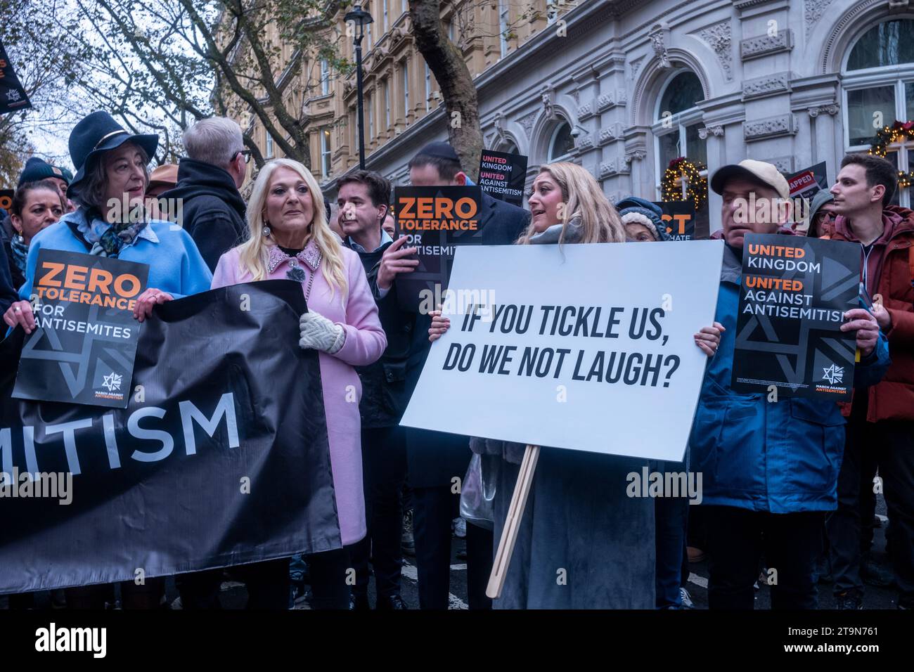 Whitehall, London, UK, 26th November 2023 Solidarity March Against Anti ...