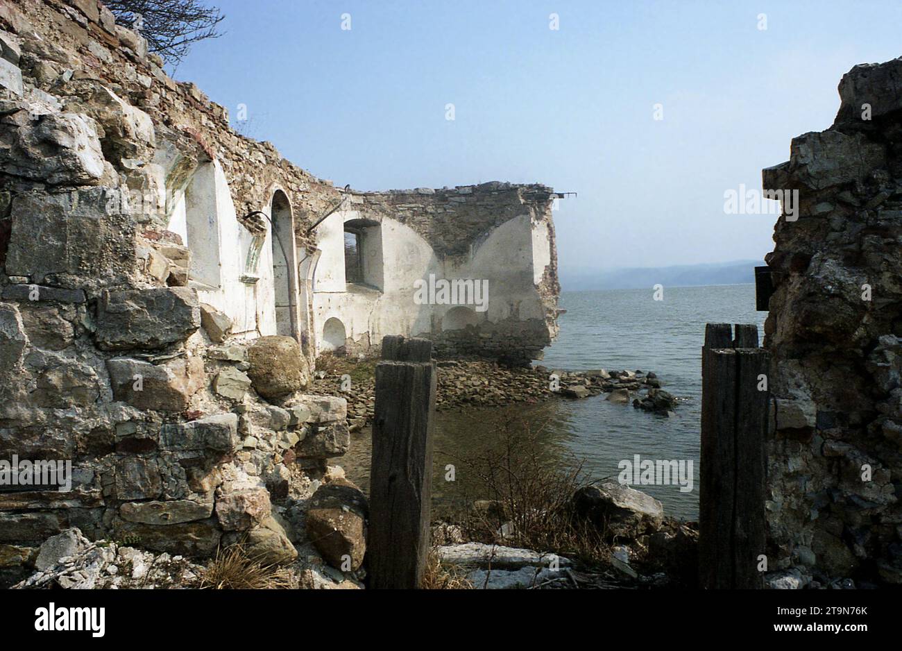 Svinita, Mehedinți County, Romania, 2004. The ruins of the Christian ...