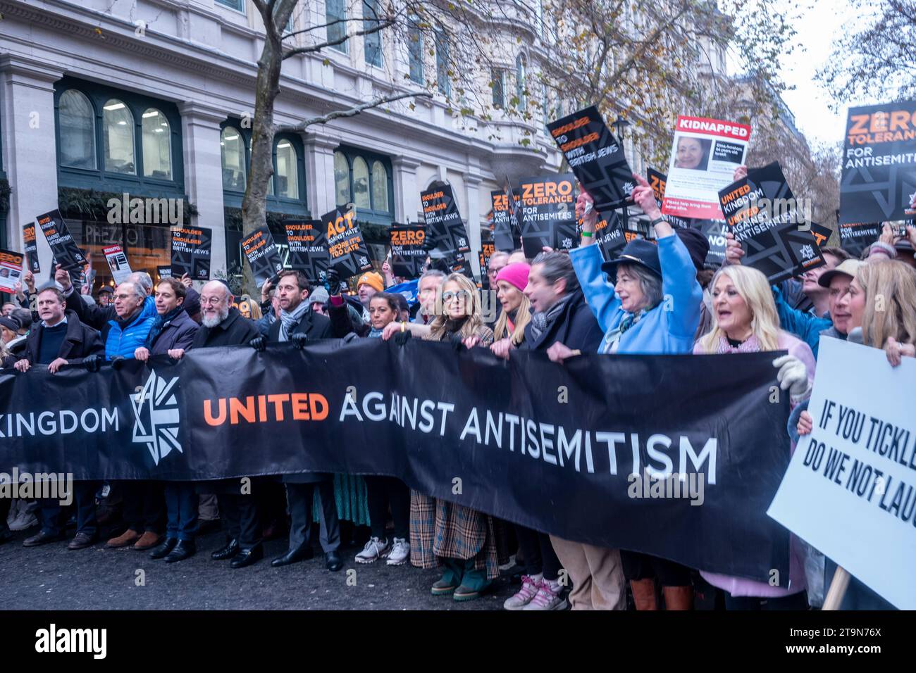 Whitehall, London, UK, 26th November 2023 Solidarity March Against Anti ...