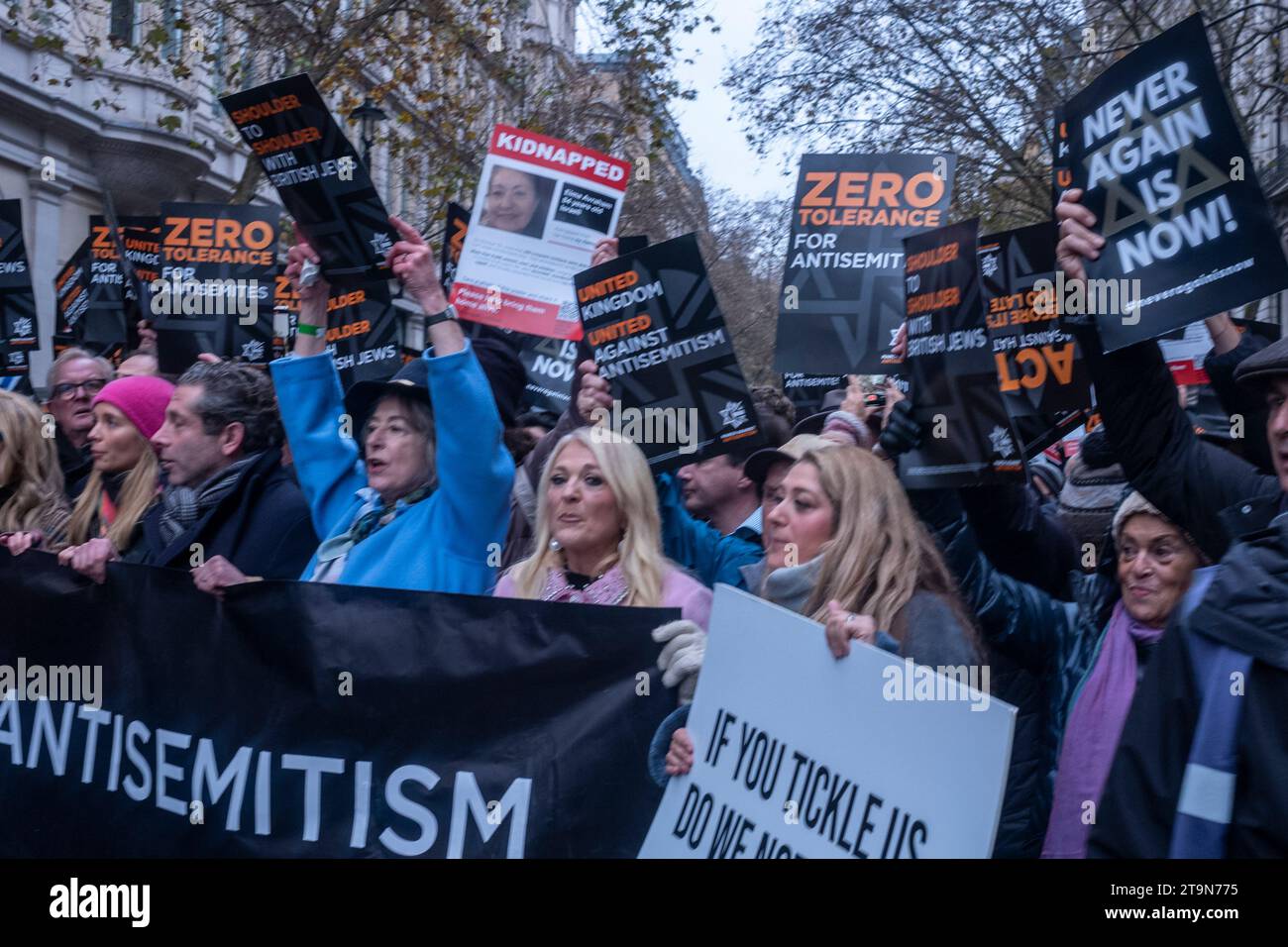 Whitehall, London, UK, 26th November 2023 Solidarity March Against Anti ...