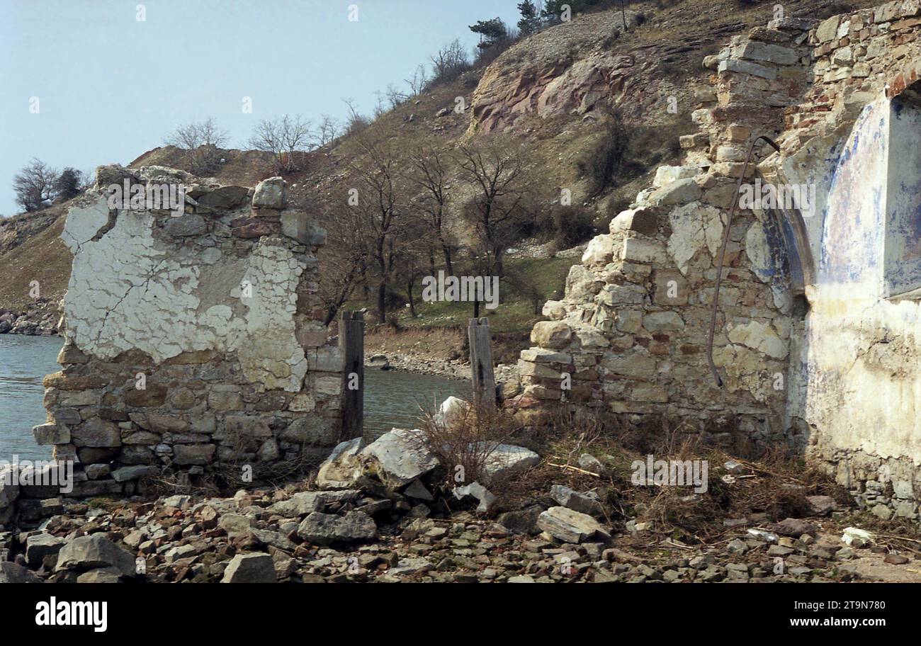 Svinita, Mehedinți County, Romania, 2004. The ruins of the Christian ...