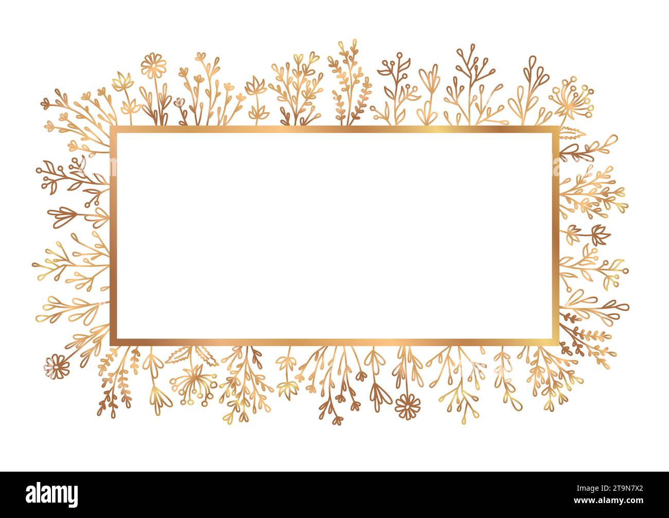 Elegant floral frame Stock Vector Image & Art - Alamy
