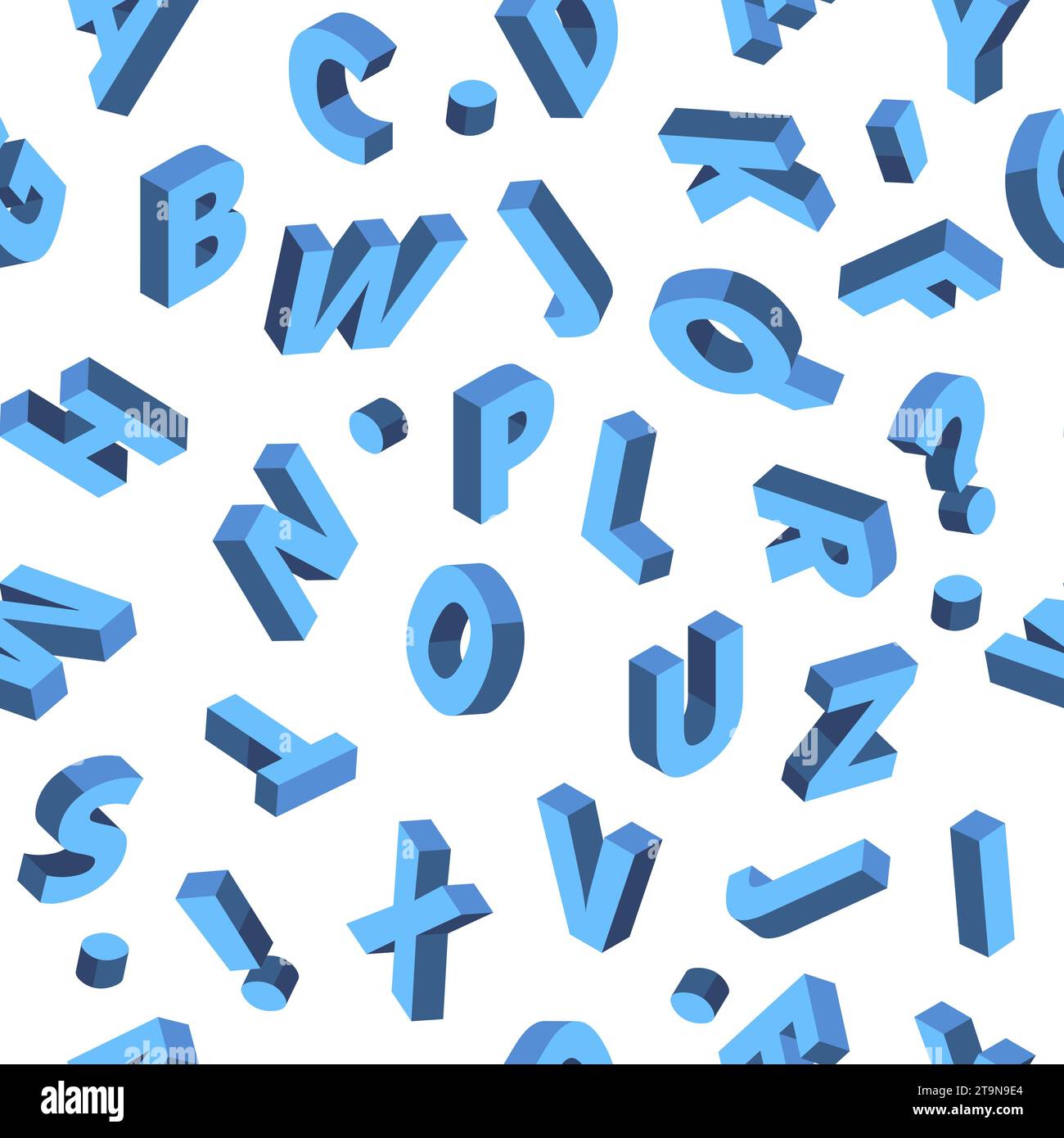 Alphabet letter pattern. vector seamless background illustration Stock ...