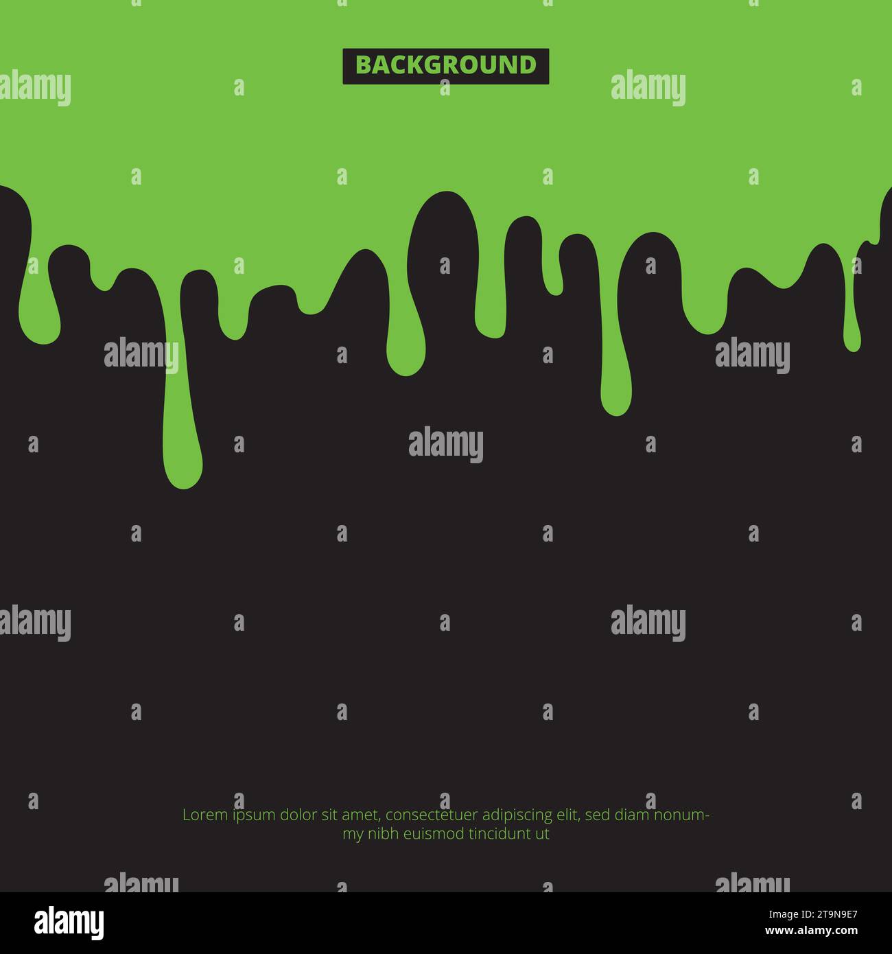 Toxic background. Flowing liquid green toxic water. Vector template ...