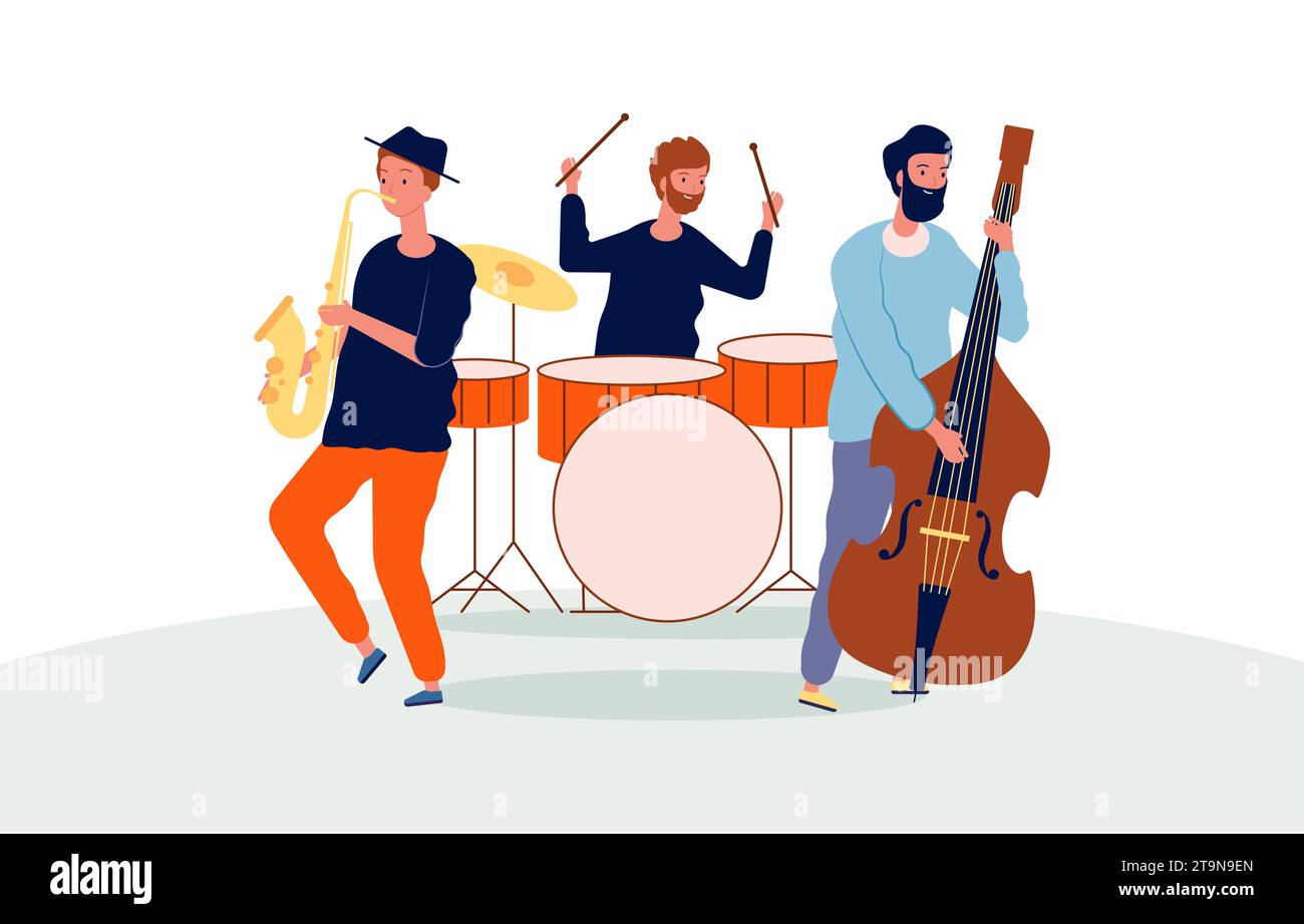 Stylized illustration drum set Stock Vector Images - Alamy