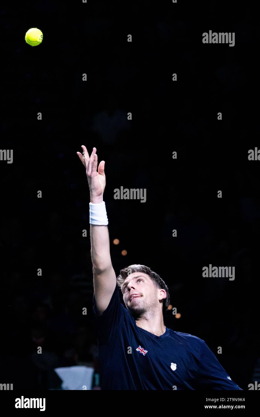 Cameron Norrie seen during the quarter final match of Davis Cup between ...