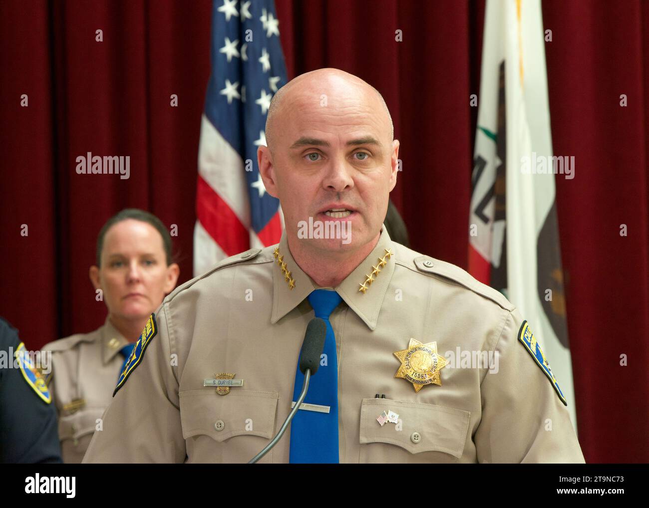 San Francisco, CA - April 28, 2023: Commissioner Sean Duryee of the CA ...