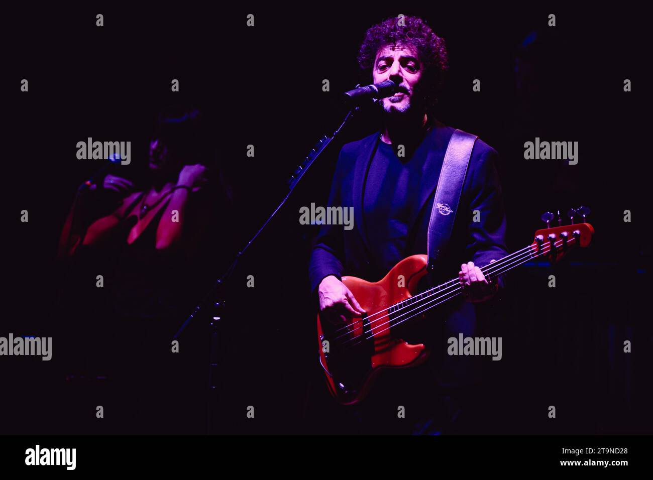 the italian artist Max Gazzè performs live in Turin, with Anna ...