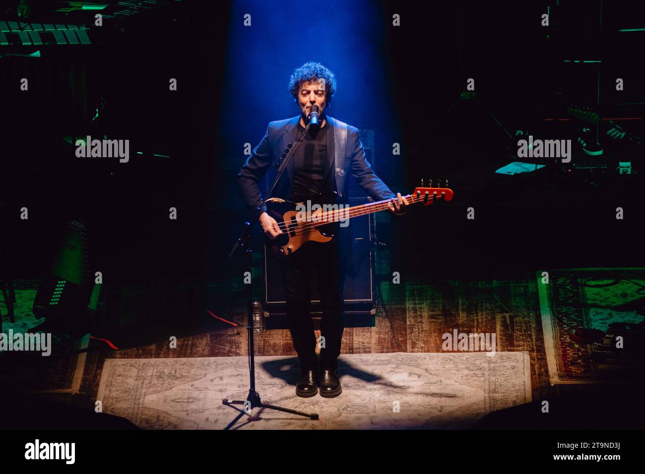 the italian artist Max Gazzè performs live in Turin, with Anna ...