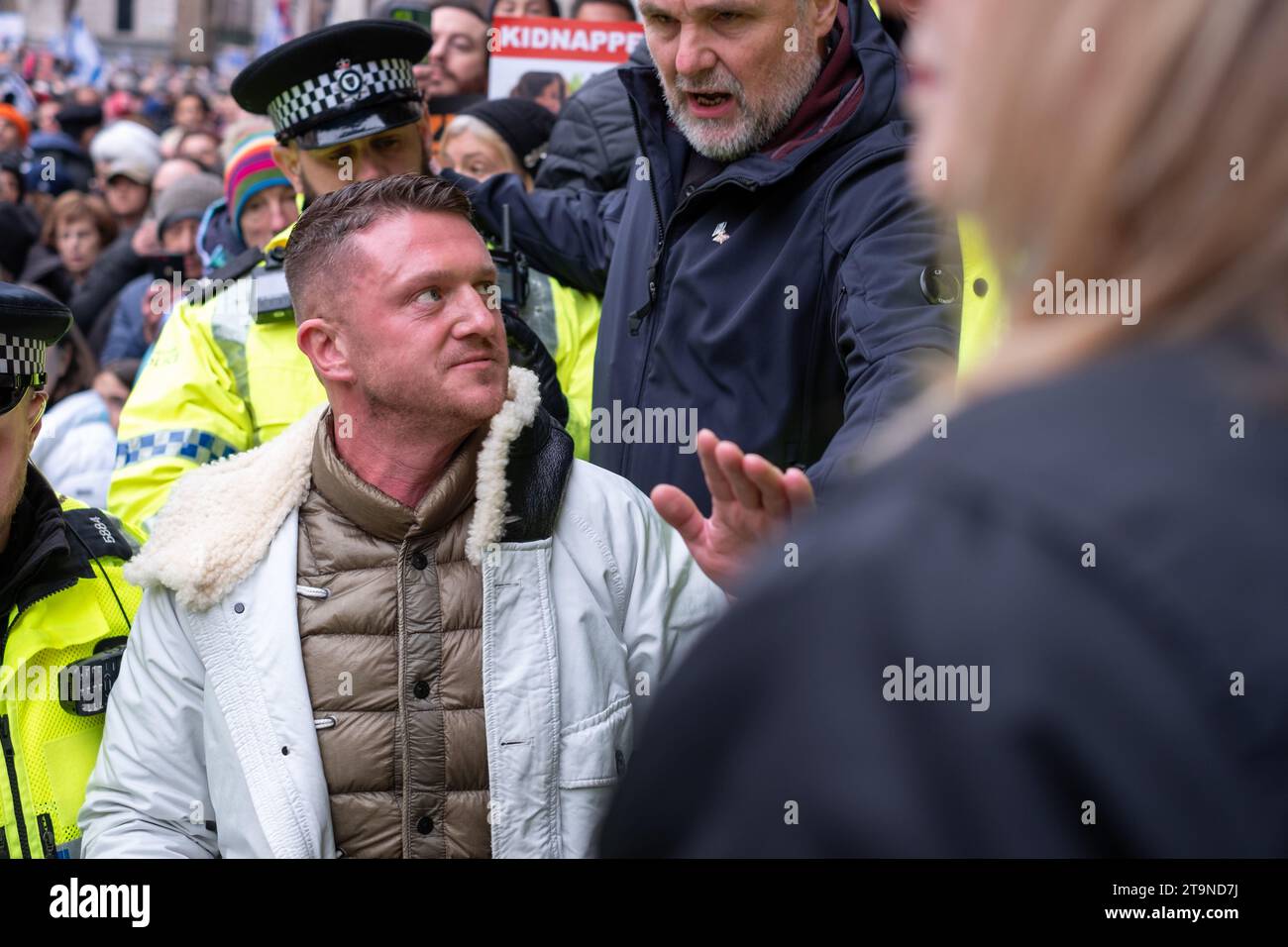 Police arrest far right agitator Tommy Robinson at the March Against ...