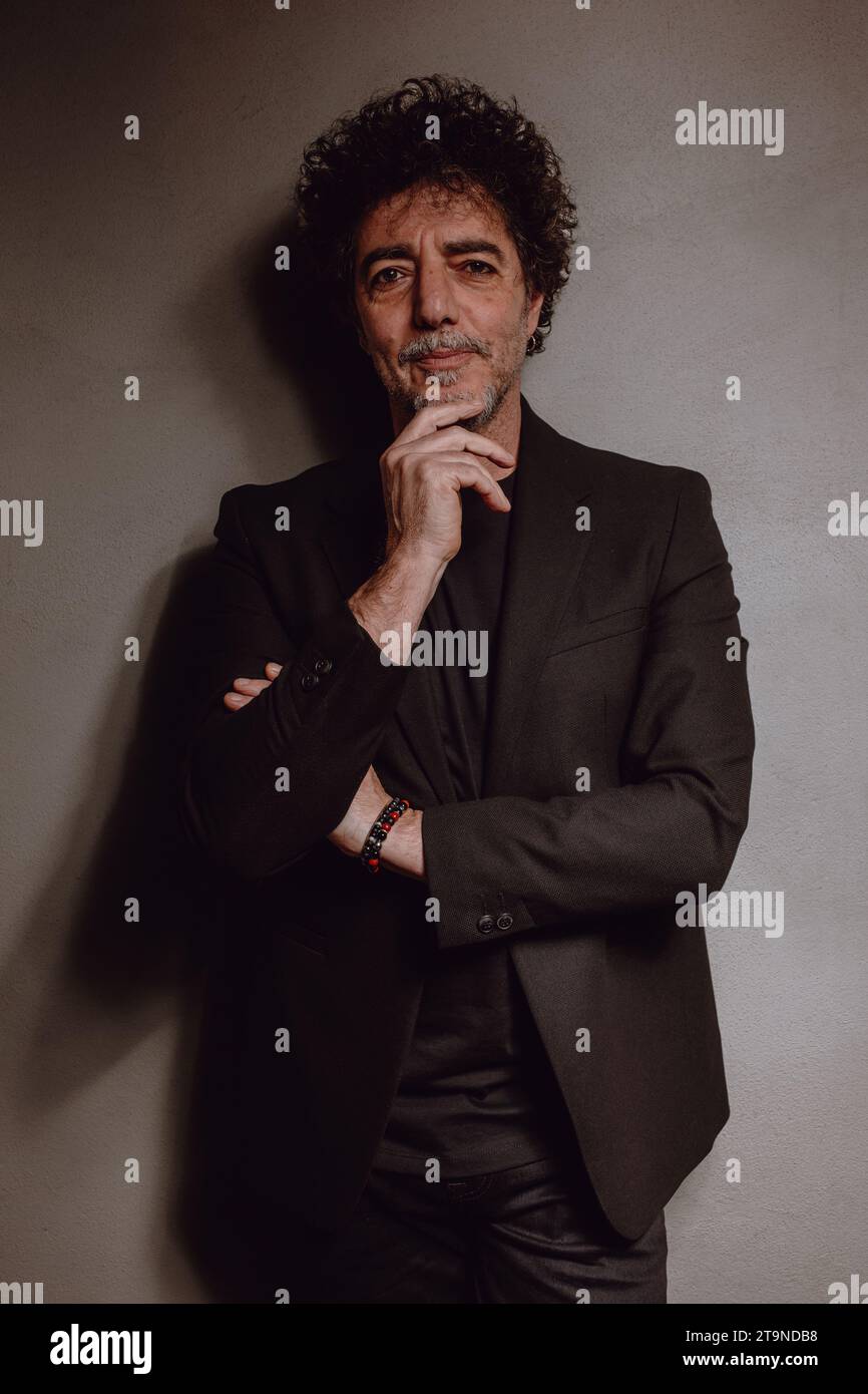 the italian artist Max Gazzè performs live in Turin, with Anna ...