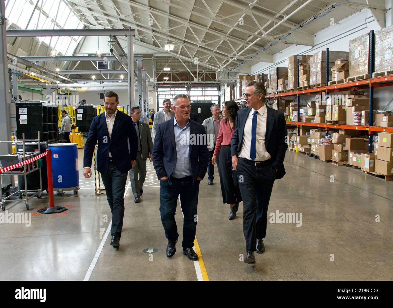 Richmond, CA - May 25, 2023: Governor Gavin Newsom touring MOXION ...
