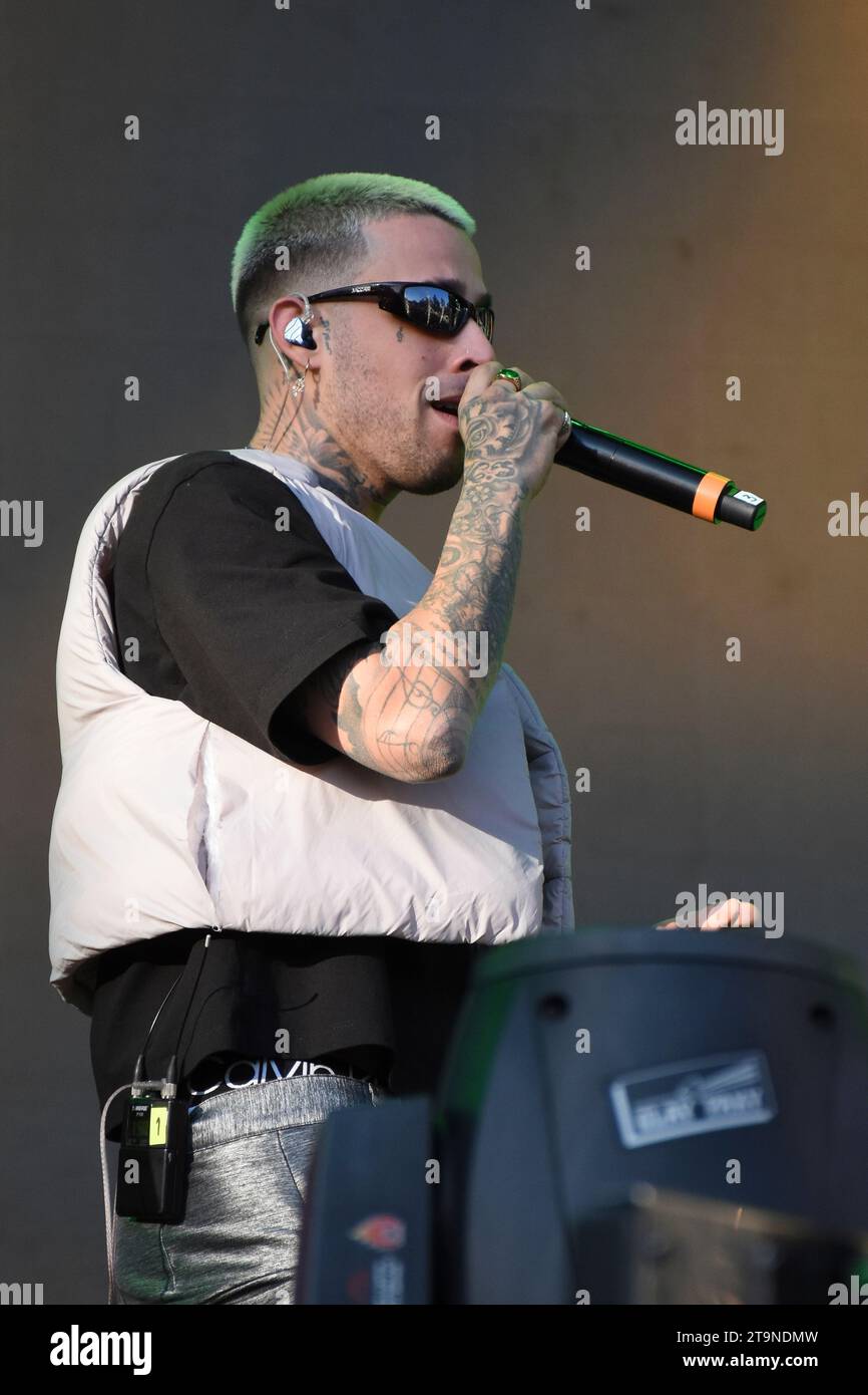Mexico City, Mexico. 25th Nov, 2023. Spanish rapper Maikel Delacalle ...