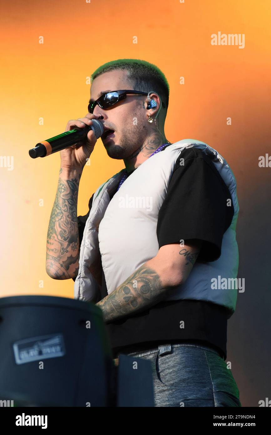 Mexico City, Mexico. 25th Nov, 2023. Spanish rapper Maikel Delacalle ...