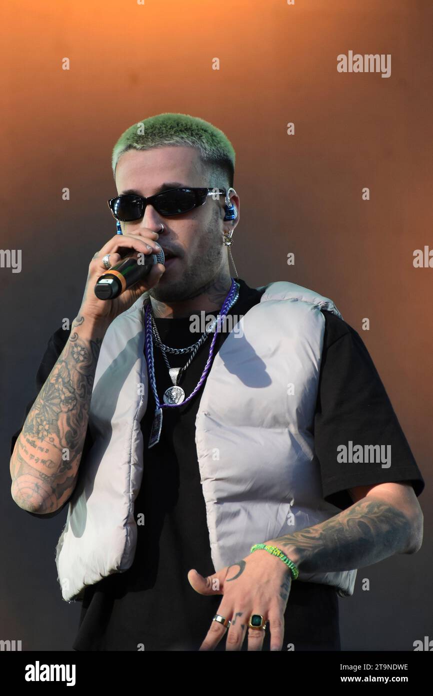 Mexico City, Mexico. 25th Nov, 2023. Spanish rapper Maikel Delacalle ...