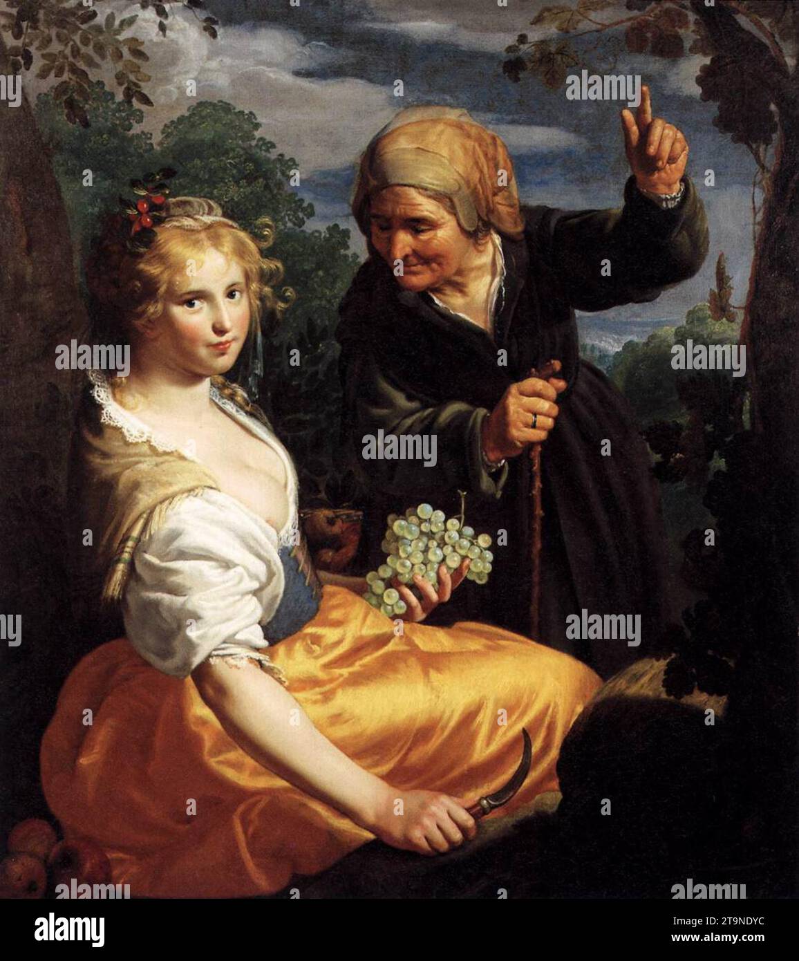 Vertumnus and Pomona 1625-30 by Paulus Moreelse Stock Photo - Alamy