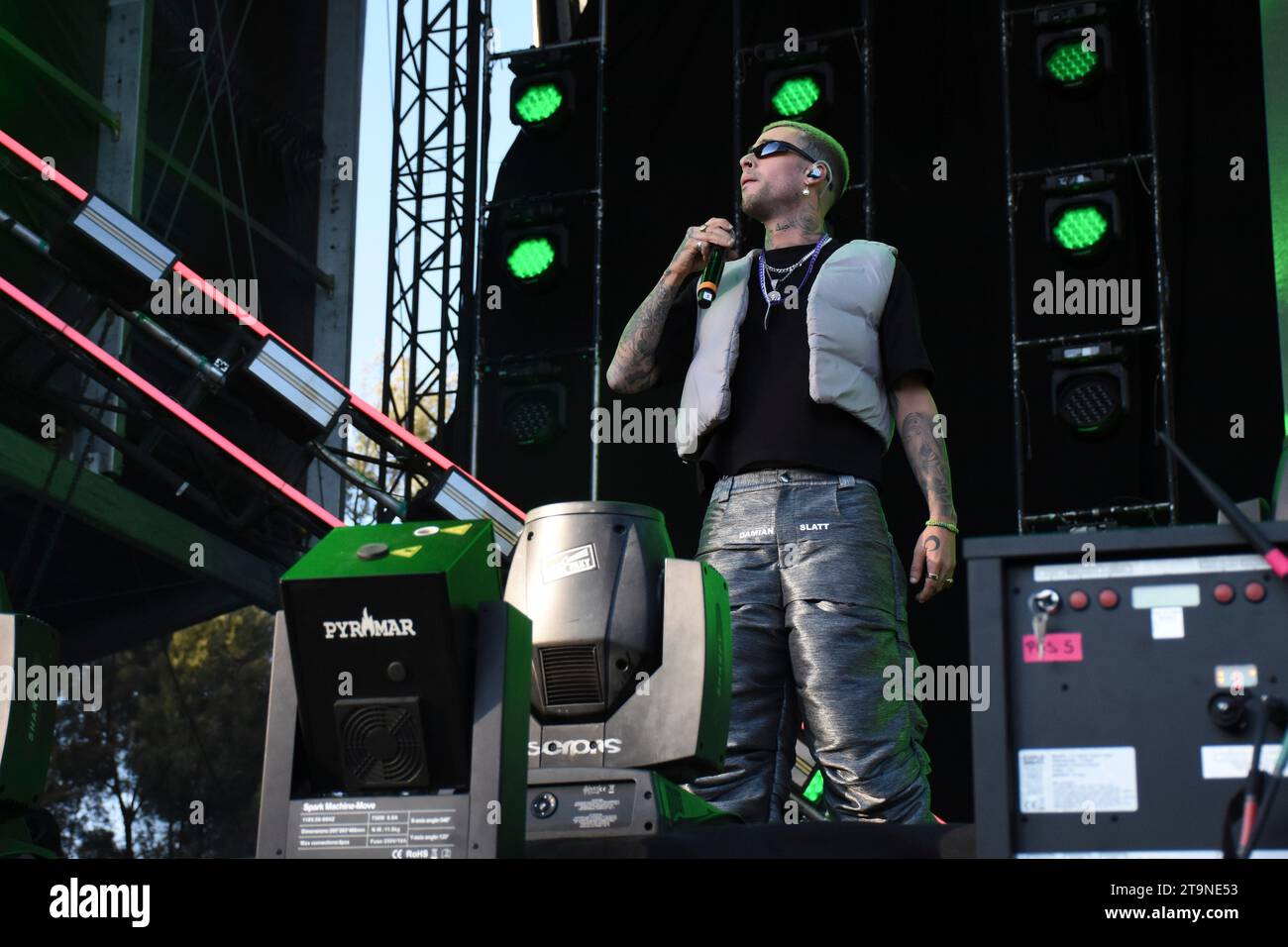 Mexico City, Mexico. 25th Nov, 2023. Spanish rapper Maikel Delacalle ...