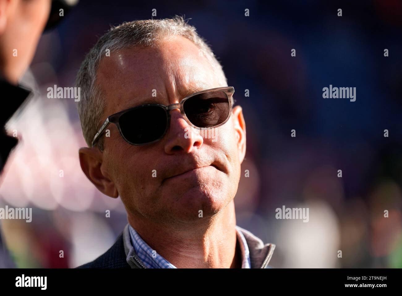 Denver Broncos co-owner Greg Penner is seen before the start of an NFL ...
