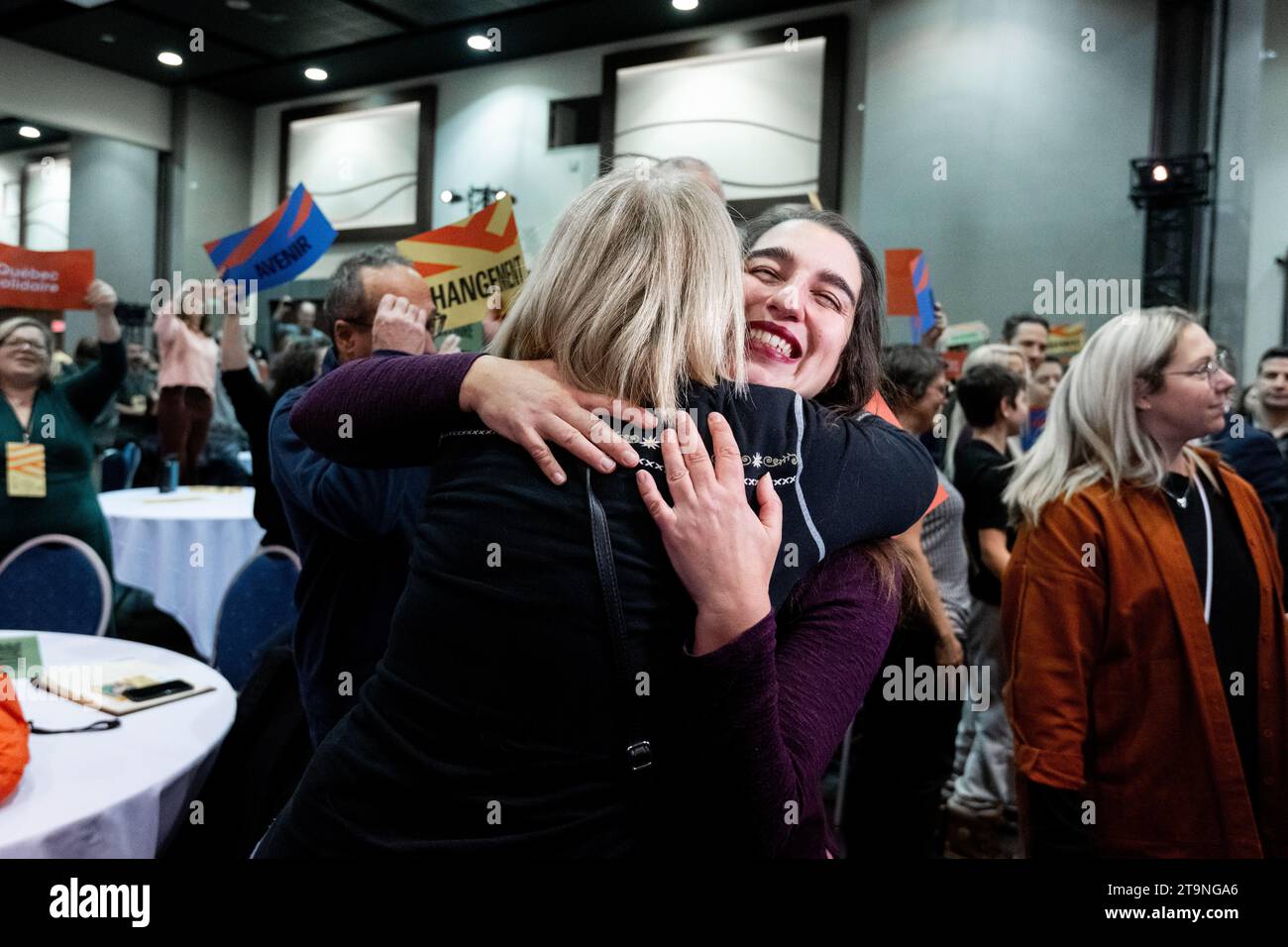 Gatineau, Canada. 26th Nov, 2023. Émilise Lessard-Therrien, right ...