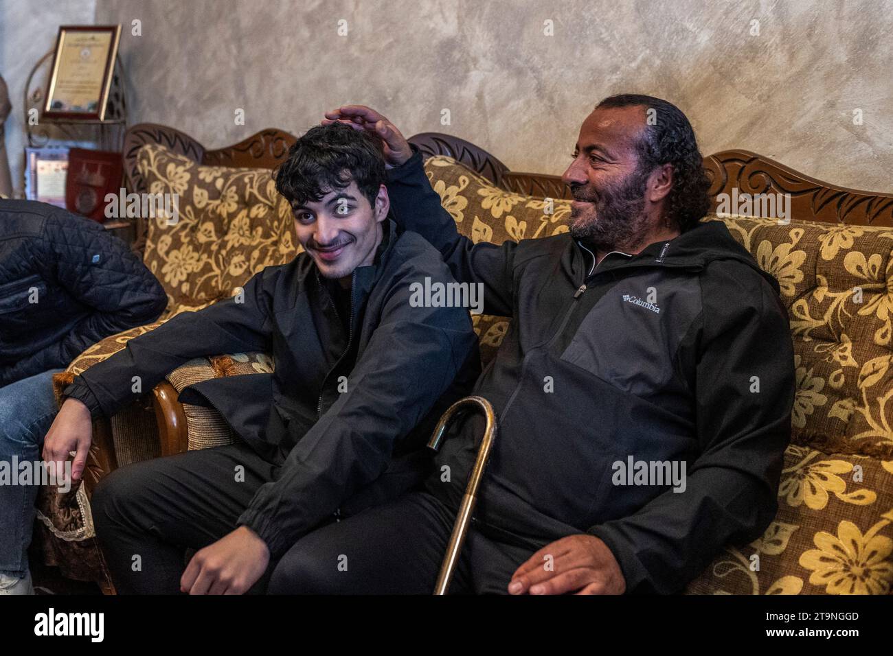 Jerusalem, Israel. 26th Nov, 2023. Former Palestinian prisoner Qasam Al ...