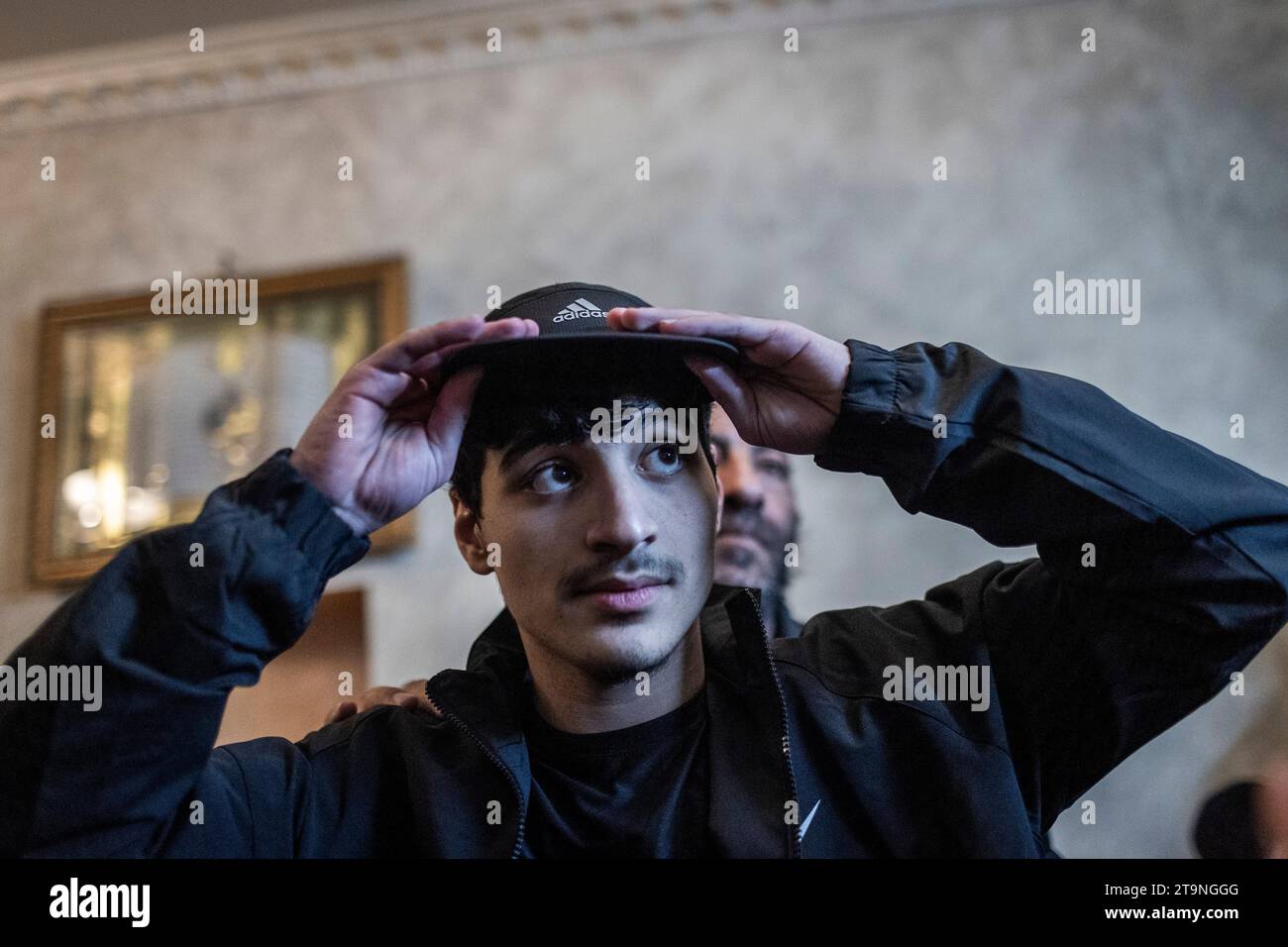 Jerusalem, Israel. 26th Nov, 2023. Former Palestinian prisoner Qasam Al ...
