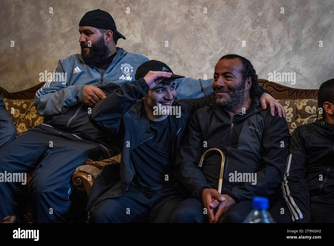 Jerusalem, Israel. 26th Nov, 2023. Former Palestinian prisoner Qasam Al ...
