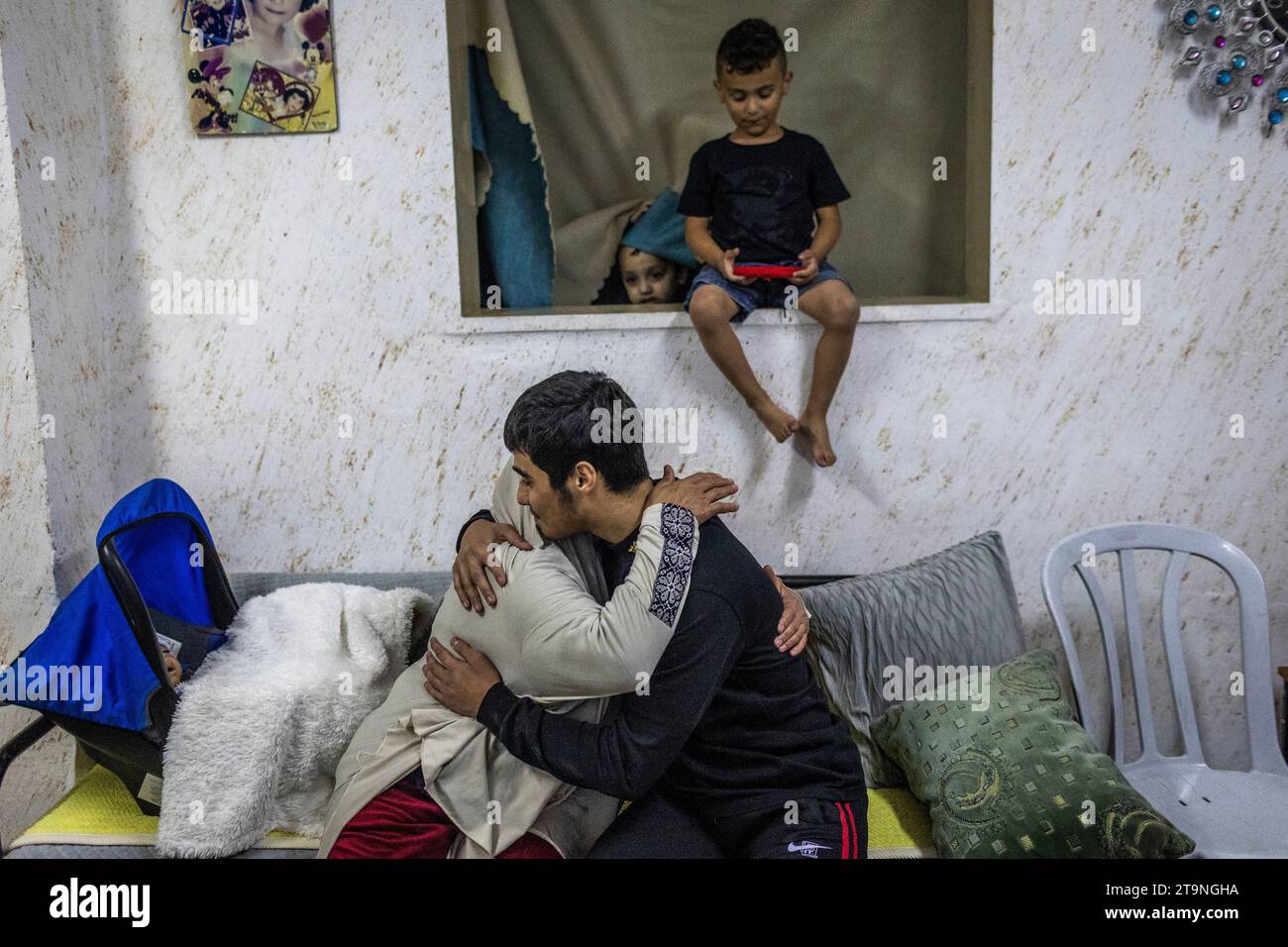 Jerusalem, Israel. 26th Nov, 2023. Former Palestinian prisoner Nashad ...