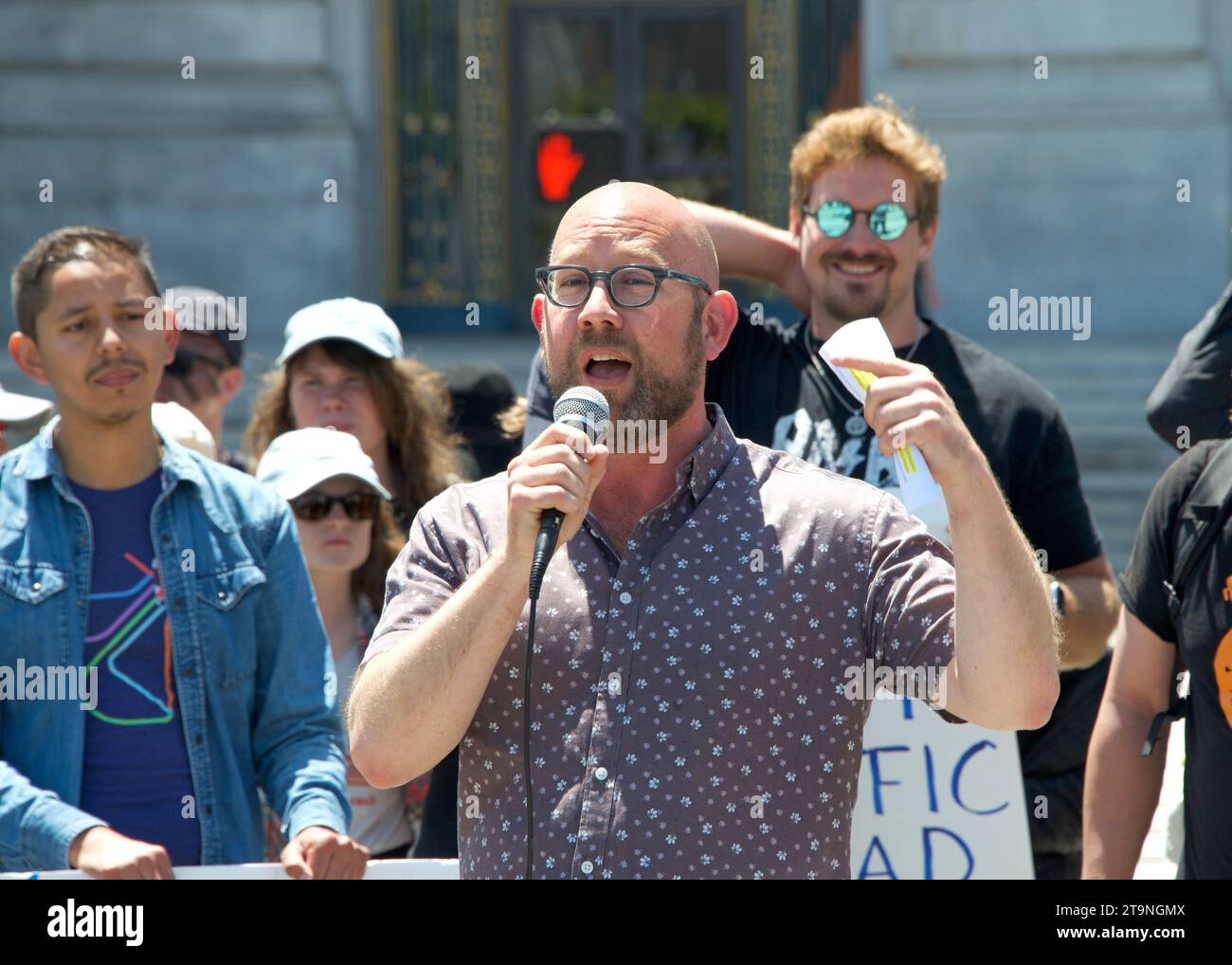 San Francisco, CA - June 3, 2023: Supervisor Rafael Mandelman speaking ...