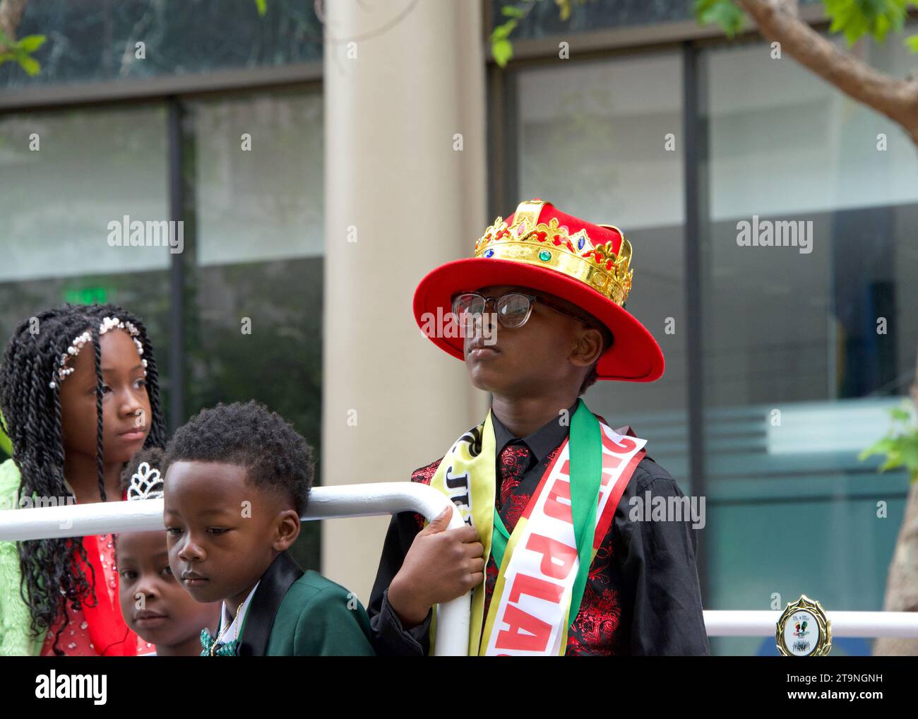 San Francisco, CA - June 10, 2023: Participants in Juneteenth Parade to ...