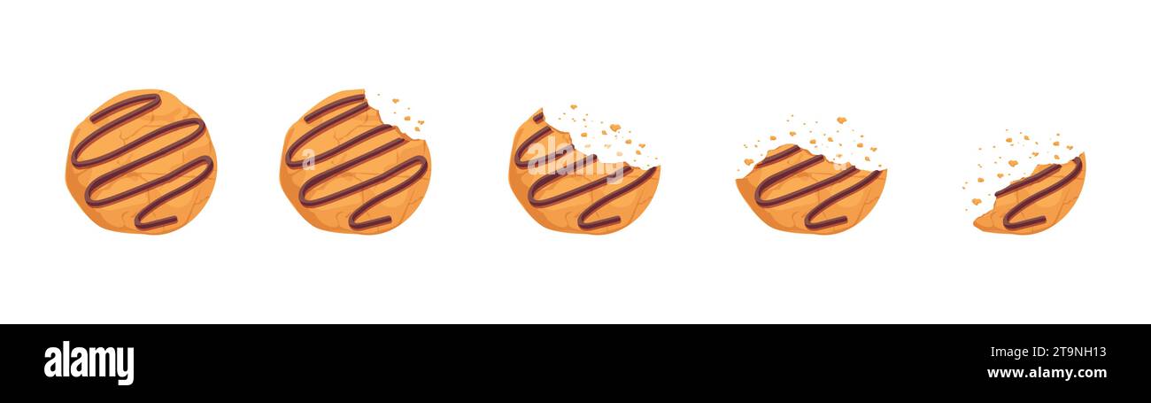 Half and half cookie Stock Vector Images - Alamy