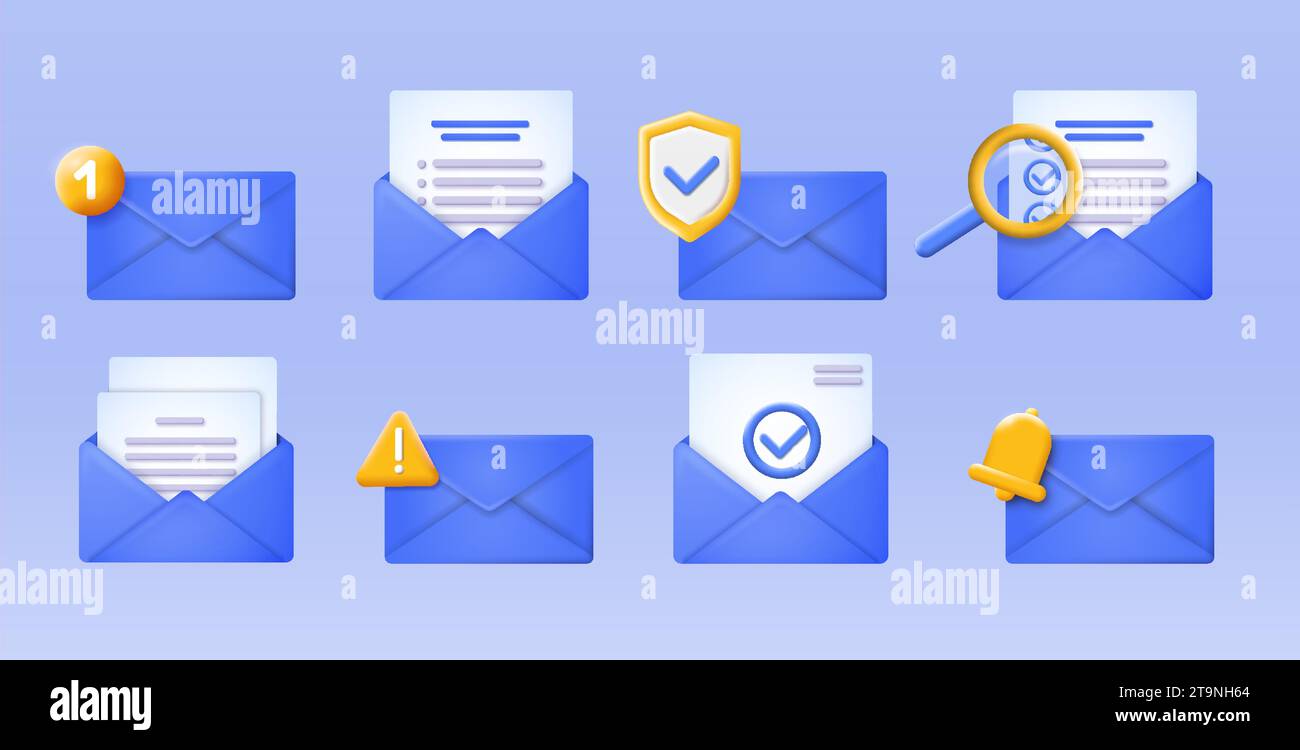 3D Letter icons vector set Stock Vector Image & Art - Alamy