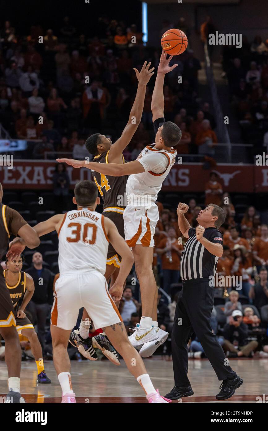 AUSTIN, TX - NOVEMBER 26: Wyoming Cowboys forward Caden Powell (44) and ...