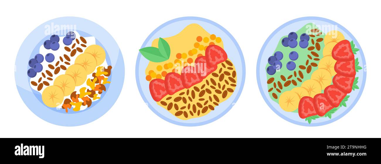 Granola spoon Stock Vector Images - Alamy