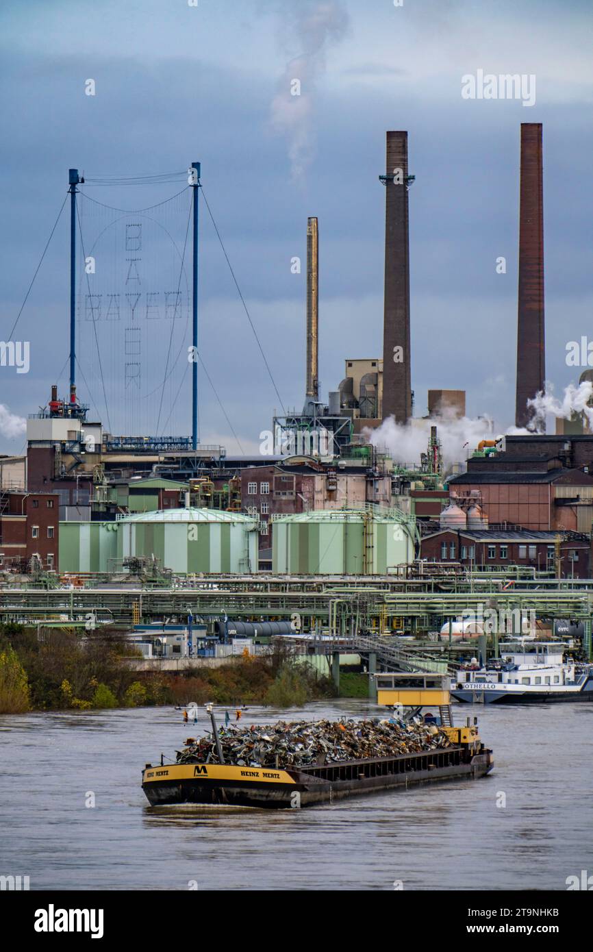 Scenery of Chempark Leverkusen, Bayer Leverkusen, chemical park ...