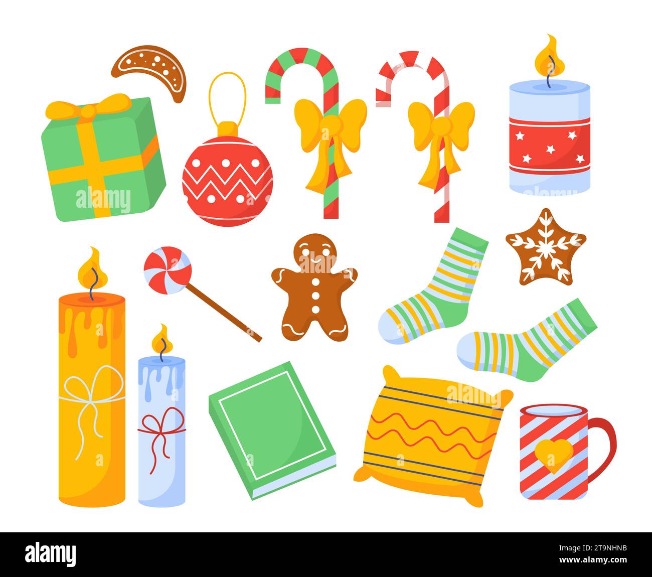 Mug coffee christmas cookies Stock Vector Images - Alamy